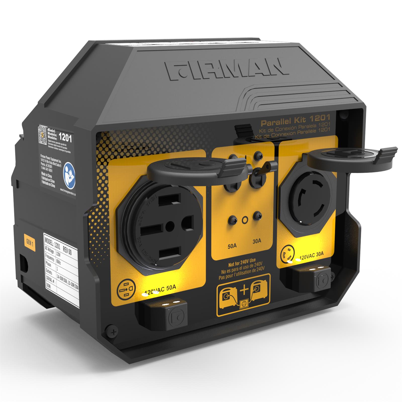 Firman 1201 Firman 50A Portable Generator Parallel Kits | DX Engineering