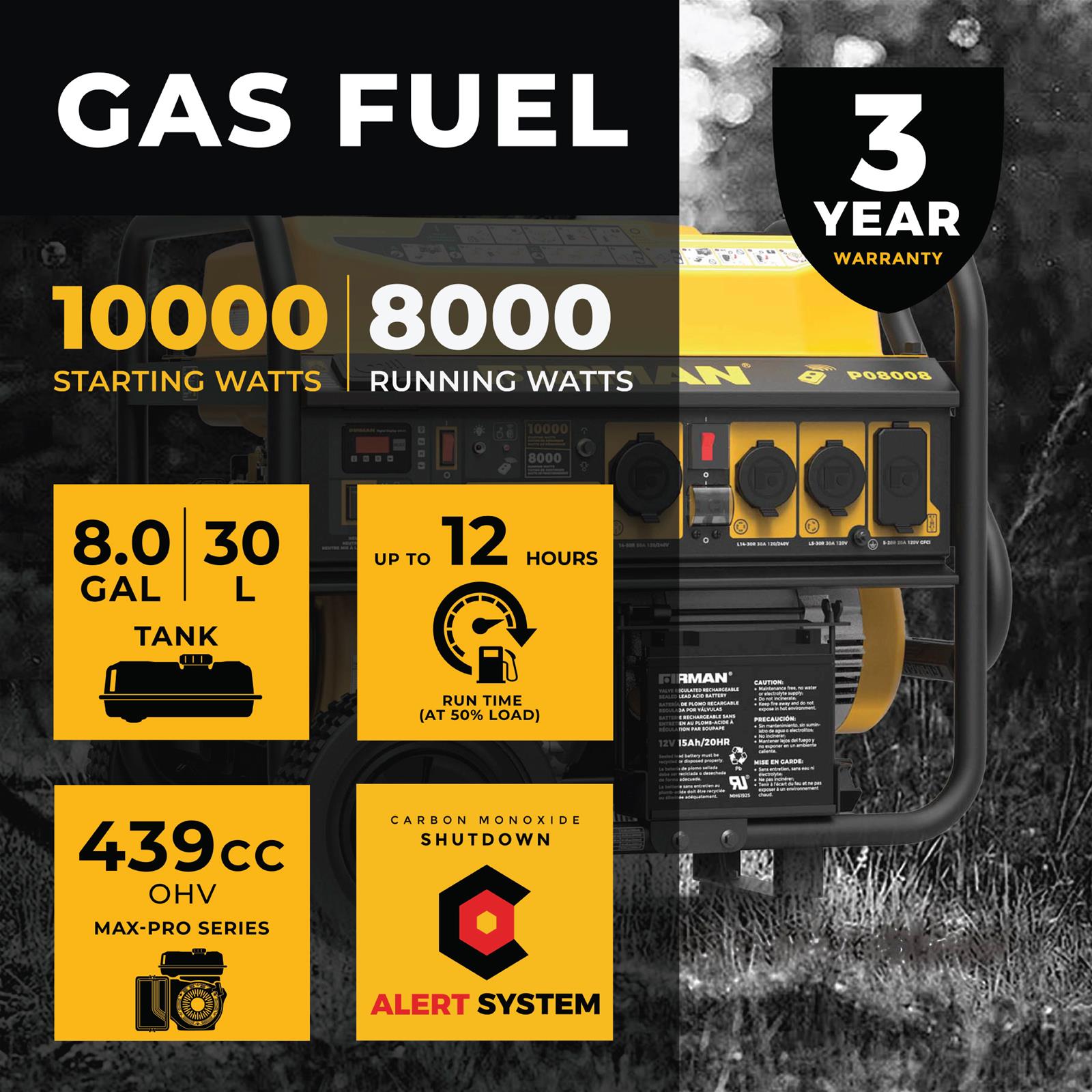 Firman P08008 Firman Portable Generators | DX Engineering