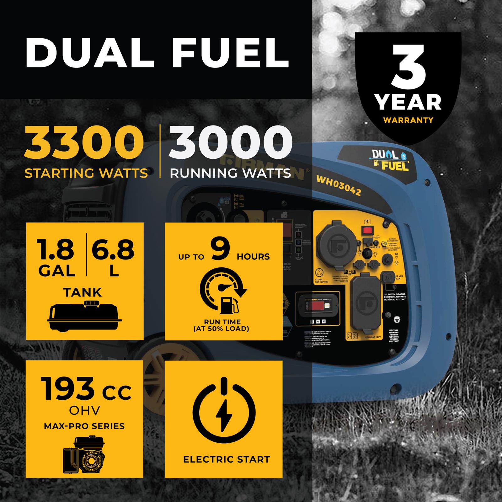 Firman WH03042 Firman Inverter Portable Generators | DX Engineering