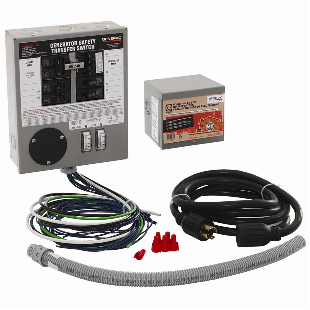 Generac 6294 Generac Portable Generator Manual Transfer Switch Kits 