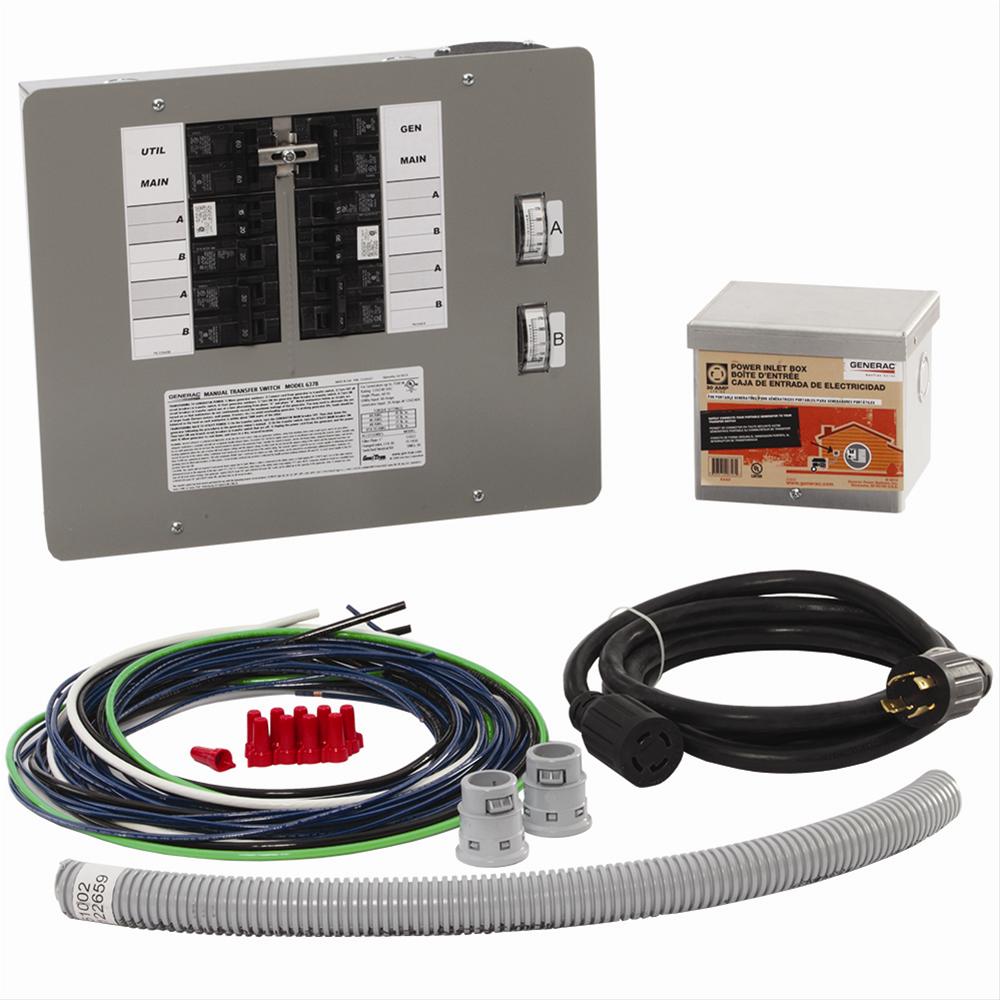 Generac 6295 Generac Portable Generator Manual Transfer Switch Kits ...