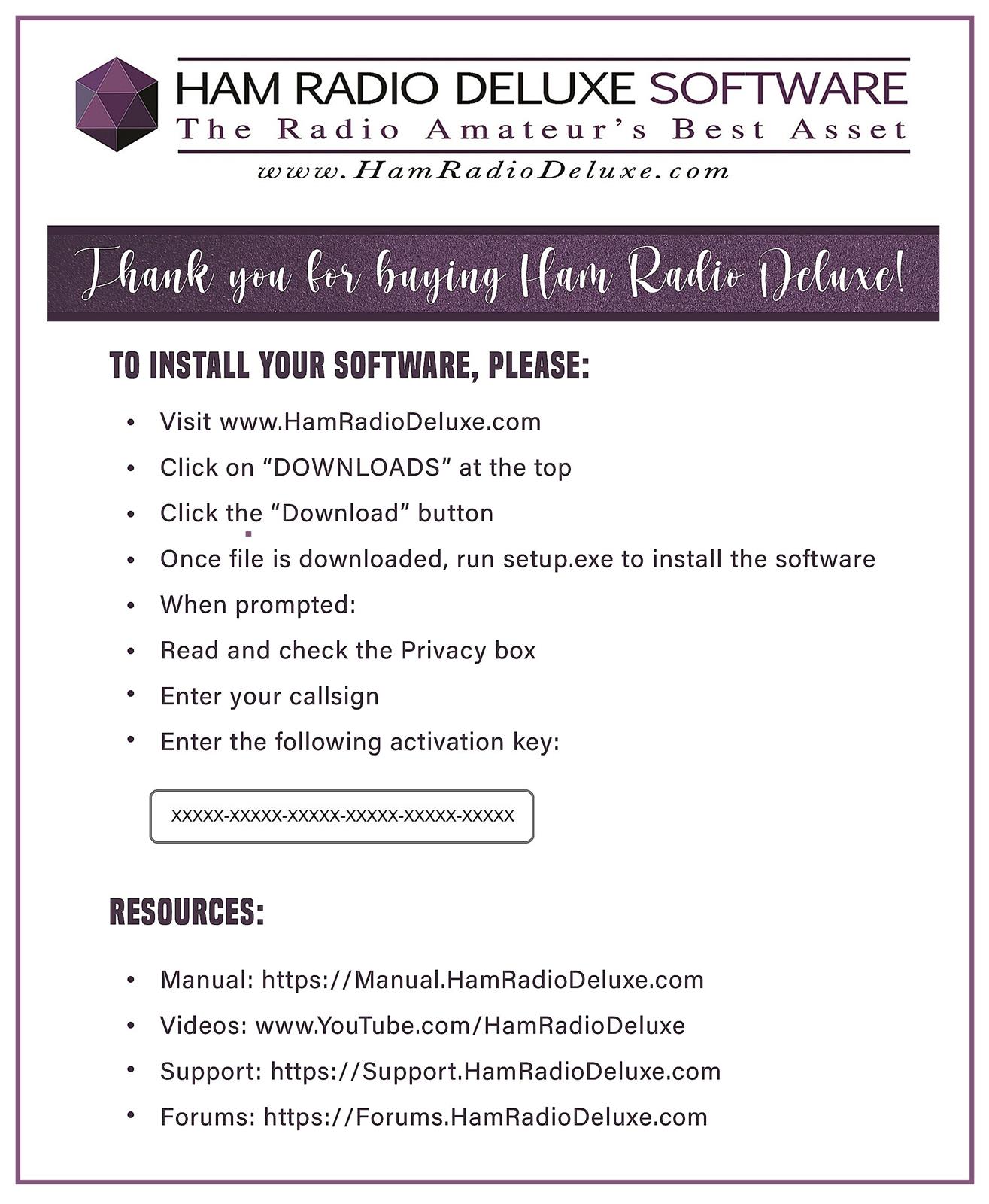 HRD Software Inc. HRD-SW HRD Software Ham Radio Deluxe | DX Engineering