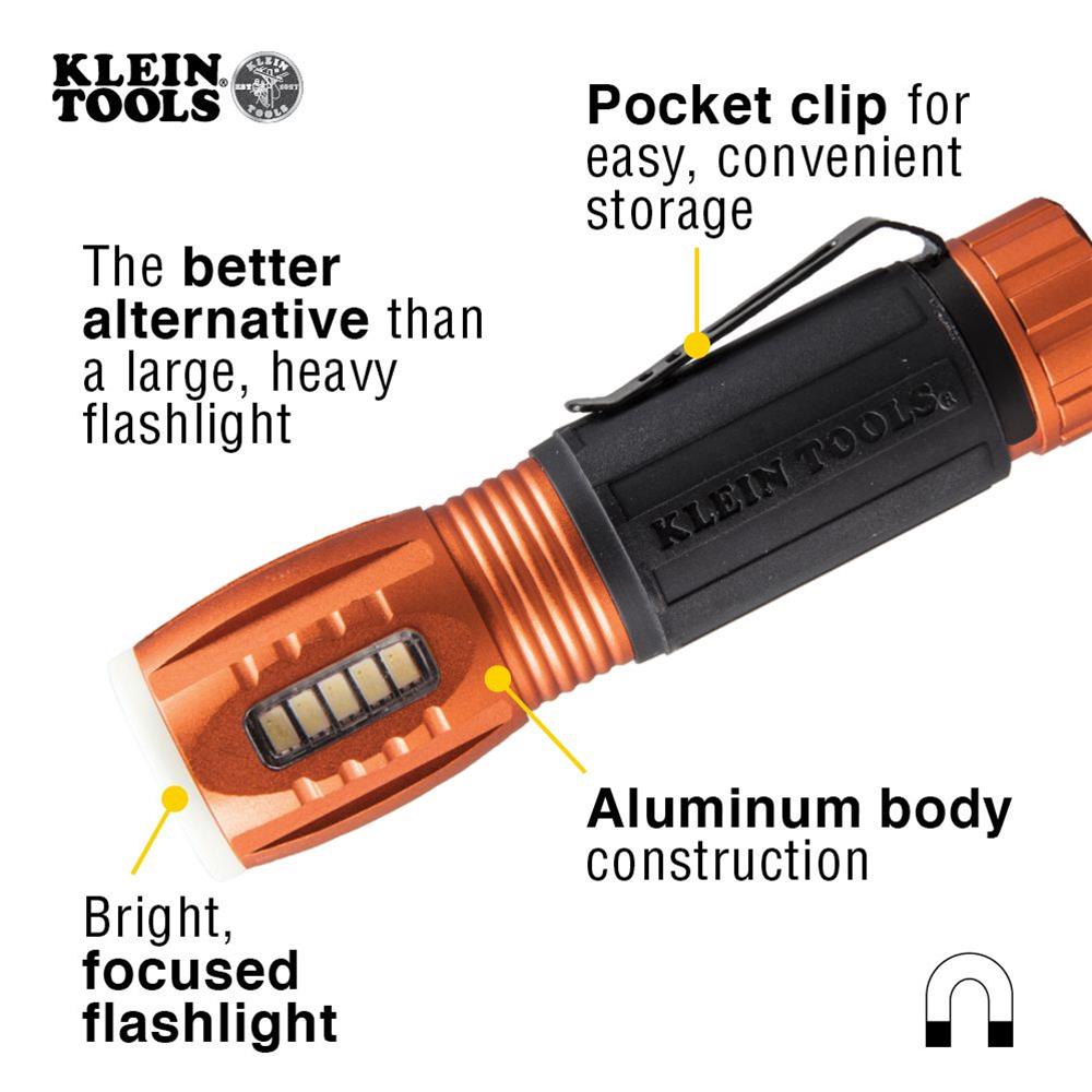 Klein Tools 56028 Klein Tools LED Flashlights with Work Light | DX ...