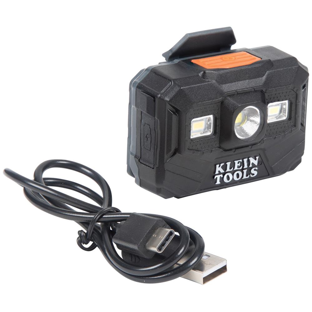 Klein Tools 56062 Klein Tools Rechargeable Headlamp and Work Lights ...