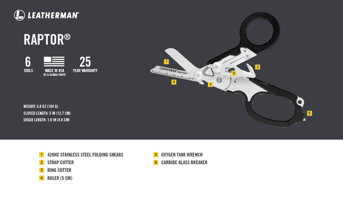 Leatherman 832162 Leatherman Raptor Rescue Shears | DX Engineering