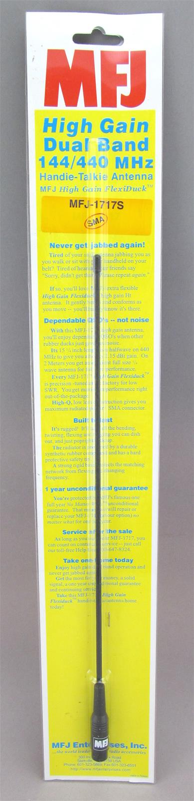 MFJ MFJ-1717S MFJ 1717S Dual Band Handheld Antennas | DX Engineering