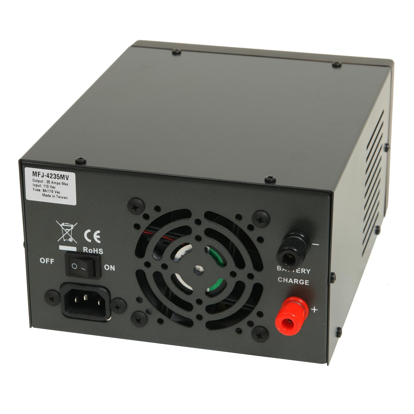MFJ MFJ-4235MV MFJ 35 Amp MightyLite Switching Power Supplies | DX ...