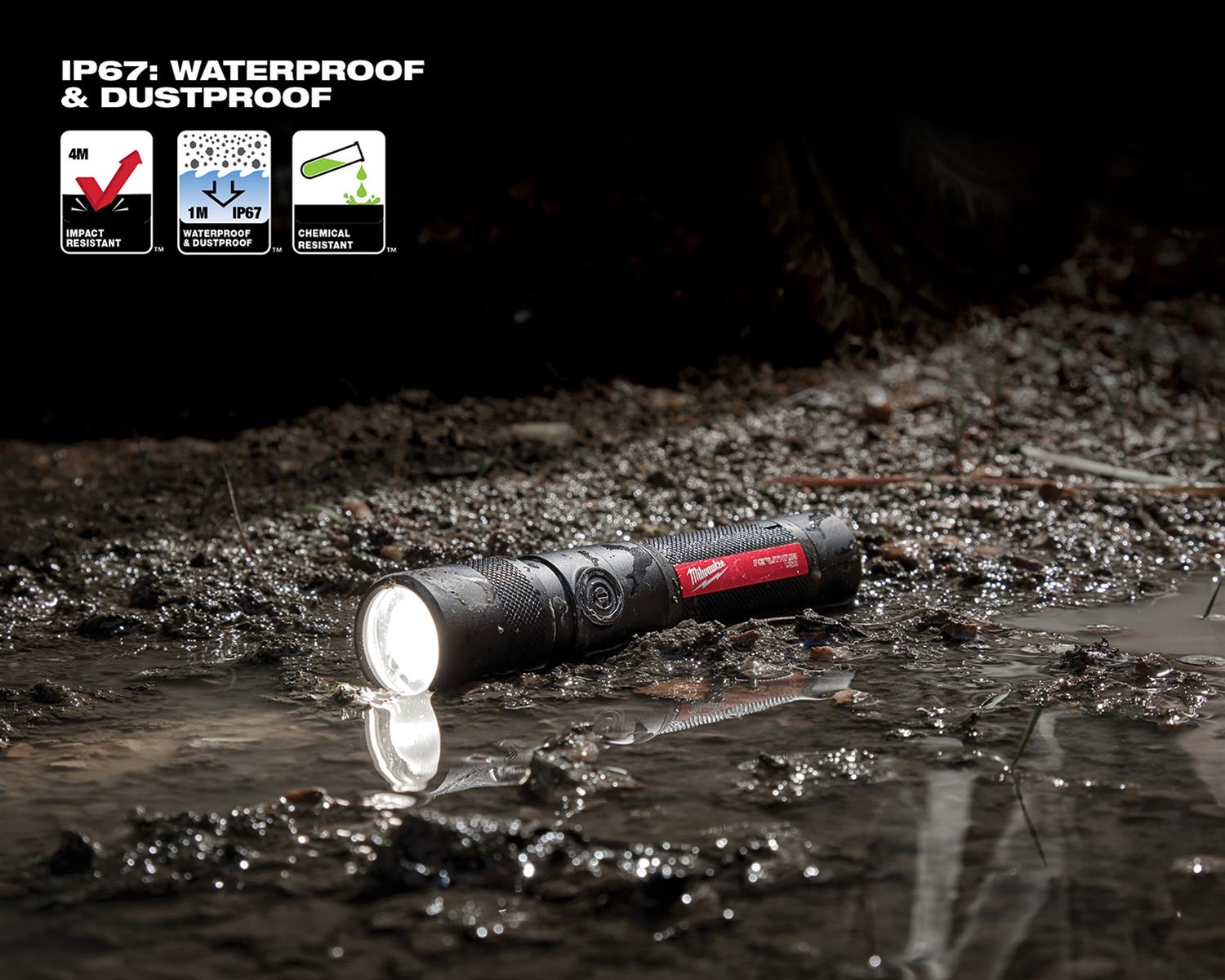 Milwaukee Tool 2161-21 Milwaukee USB Rechargeable 1100L Twist Focus Flashlights | DX Engineering