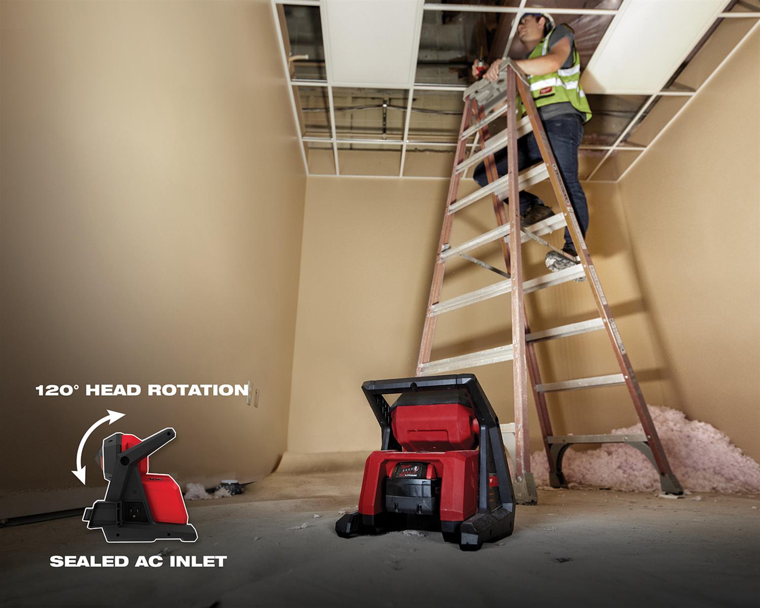 Milwaukee Tool 2366-20 Milwaukee M18 ROVER Dual Power Flood Lights | DX ...