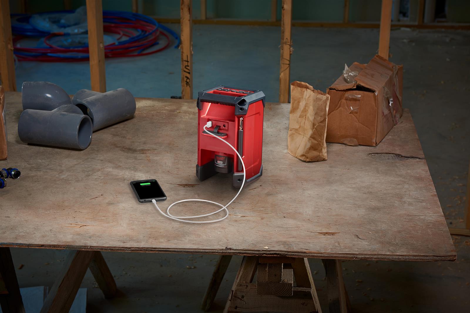 Milwaukee Tool 2951-20 Milwaukee M12 Radio Plus Chargers | DX Engineering