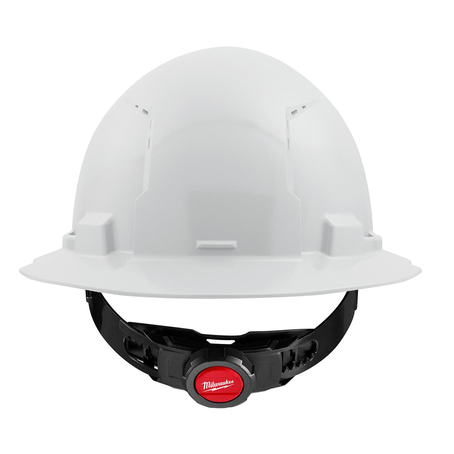 Milwaukee Tool 48-73-1201 Milwaukee Full Brim Vented Hard Hats with 4 ...