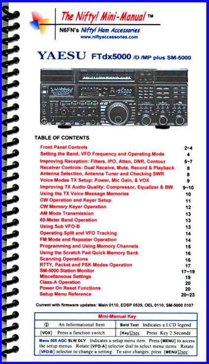 Nifty Accessories MM-FTDX5000 Nifty Accessories Reference Guides | DX ...