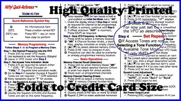 Nifty Accessories QR-ICT2H Nifty Accessories Quick Reference Cards | DX ...