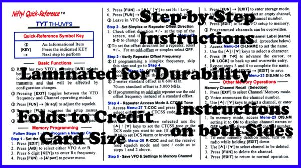 Nifty Accessories QR-TYT-UVF9 Nifty Accessories Quick Reference Cards ...