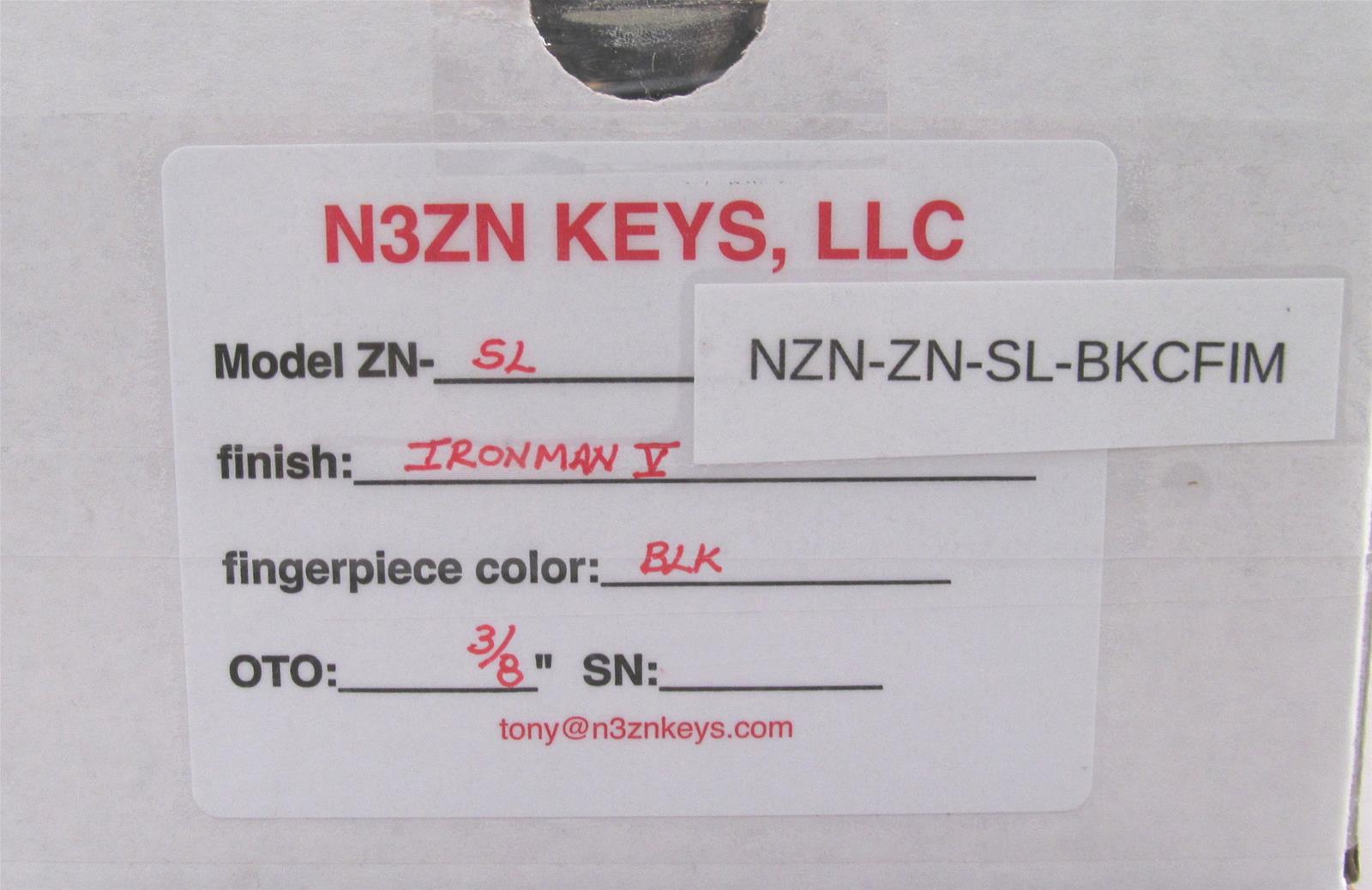 N3ZN Keys ZN-SL-BKCFIM N3ZN Keys ZN-SL Single Lever Paddle Keys | DX ...