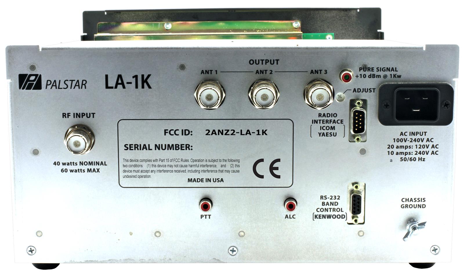 Palstar LA-1K Palstar LA-1K HF Amplifier | DX Engineering