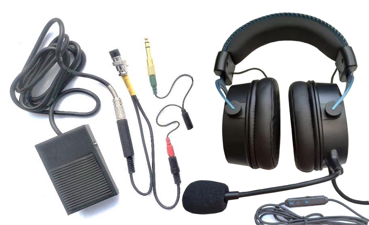 Paradan Radio HI-RATE2YA8R Paradan Radio Hi-Rate2 Headset with Foot ...