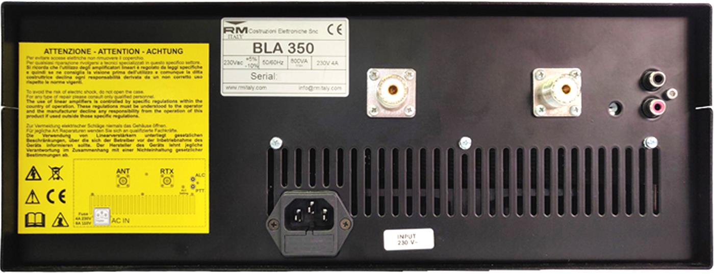 RM Italy BLA350P-240 RM ITALY BLA350 Plus HF Linear Amplifiers | DX ...