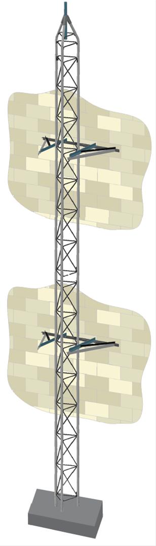 ROHN 25BRKT050 ROHN G-Series Bracketed Tower Packages | DX Engineering