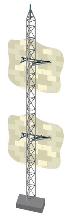 ROHN 45BRKT050 ROHN G-Series Bracketed Tower Packages | DX Engineering