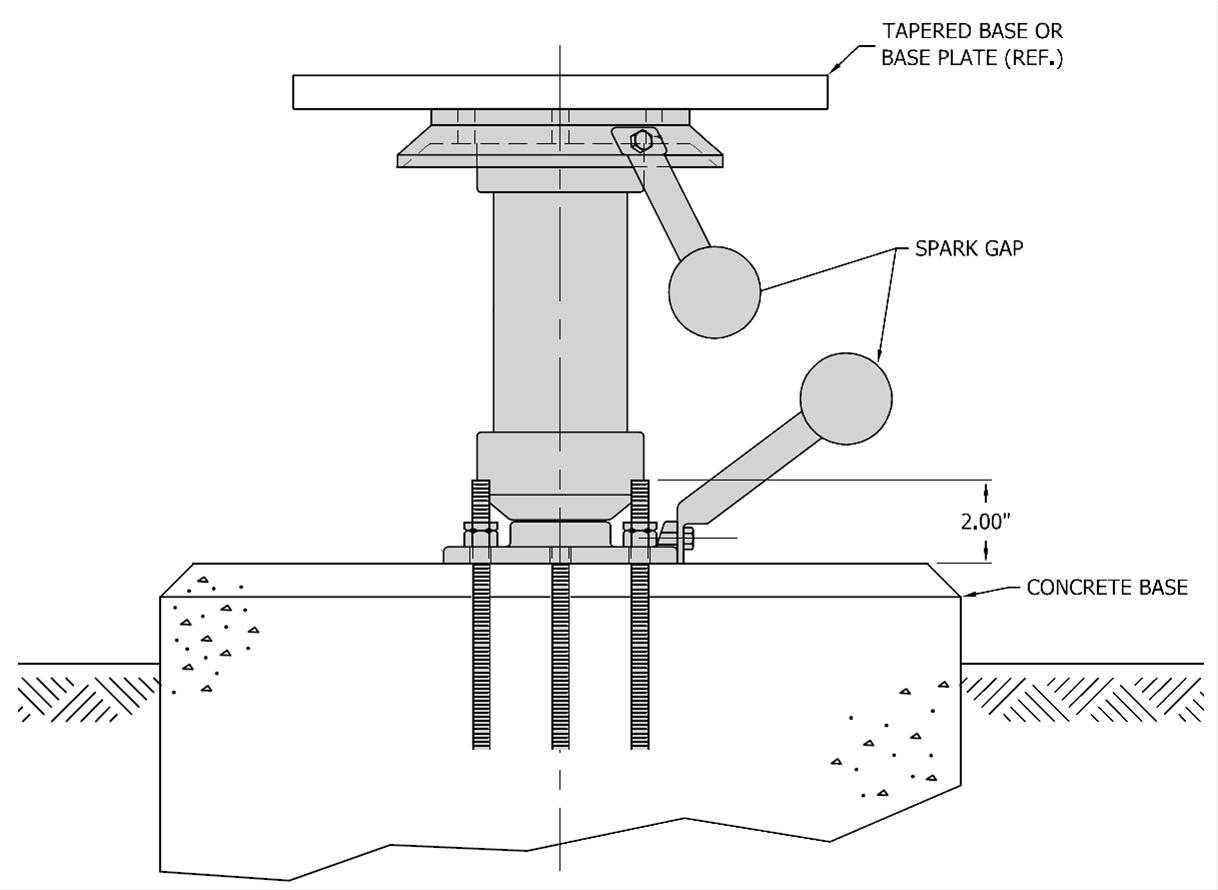 ROHN A4197LWAB ROHN A4197LWAB Tower Base Insulators | DX Engineering