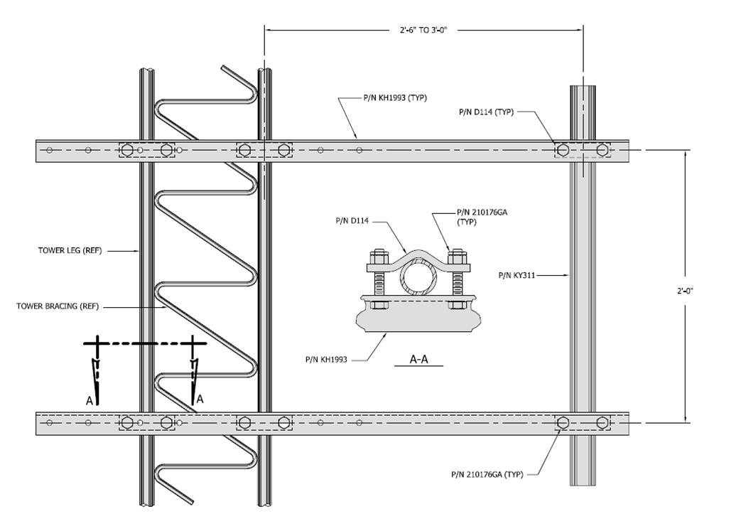 ROHN SA253UA ROHN SA253UA Side Arm Mounts | DX Engineering