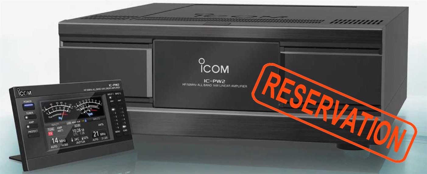 ICOM IC-PW2 ICOM IC-PW2 HF/50 MHz ALL Band 1 kW Linear Amplifier RESERVATION | DX Engineering