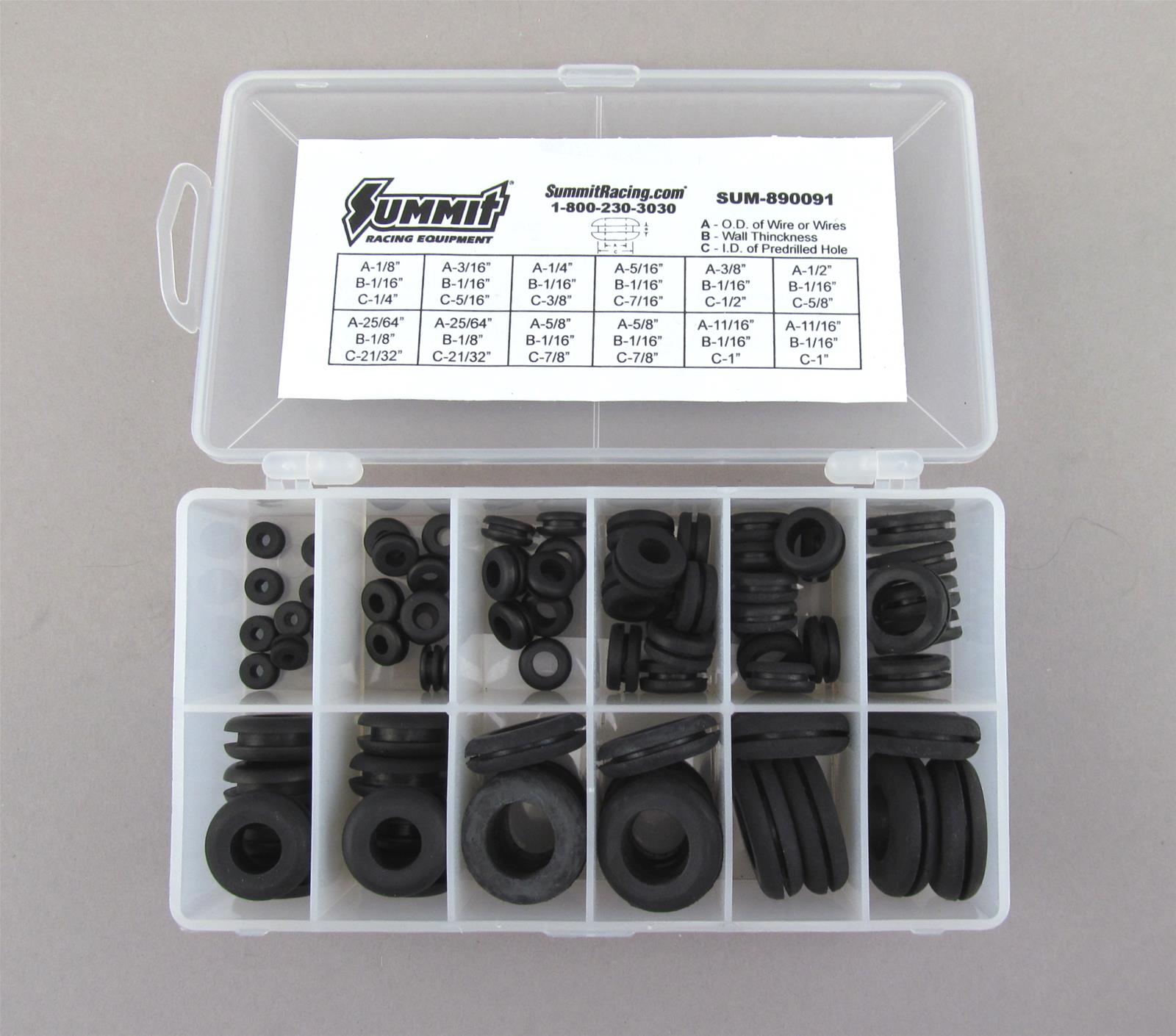 Summit Racing SUM-890091 Grommet Assortment Kits | DX Engineering