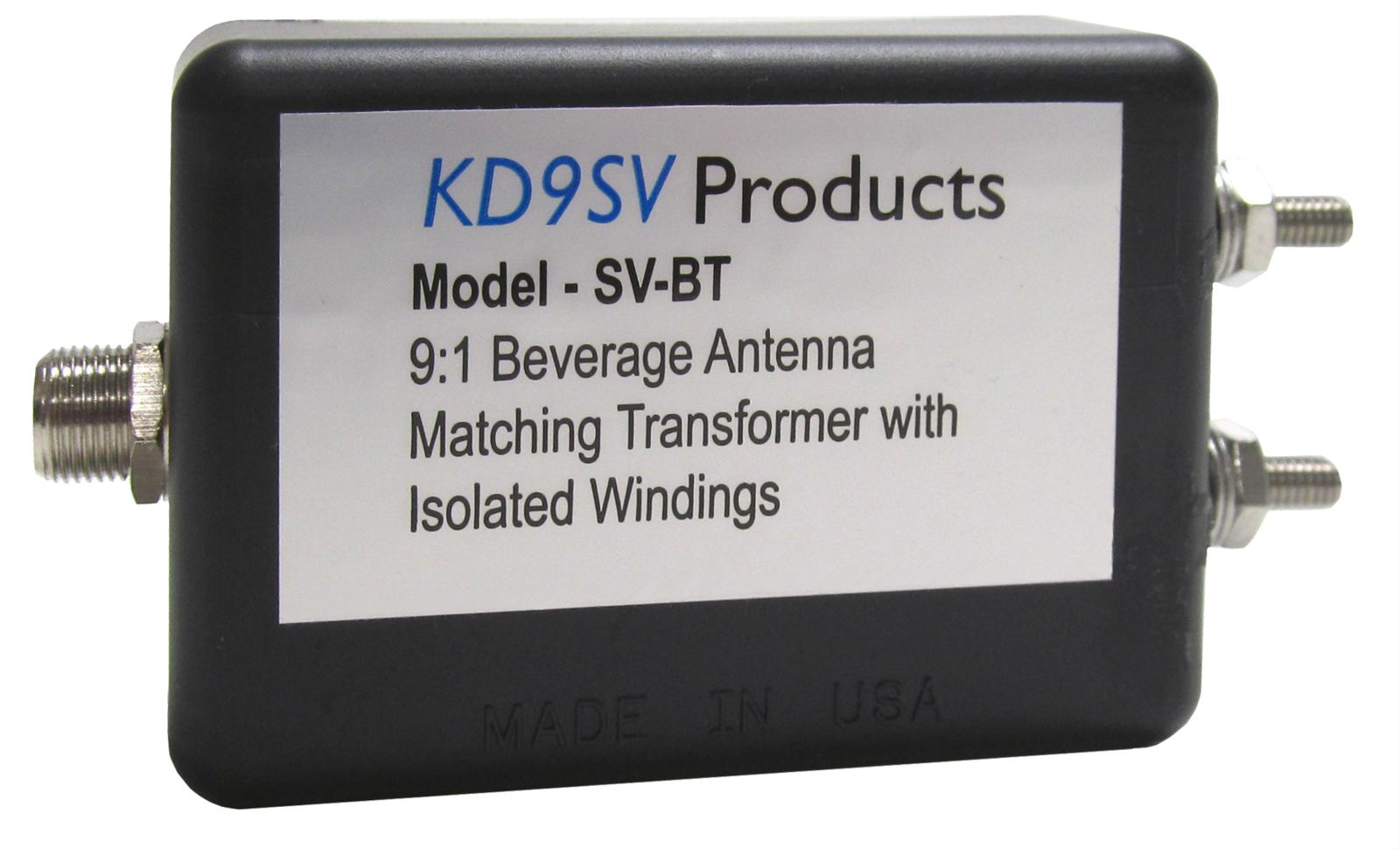 KD9SV Products SV-BT KD9SV Products 9:1 Beverage Antenna Transformers ...