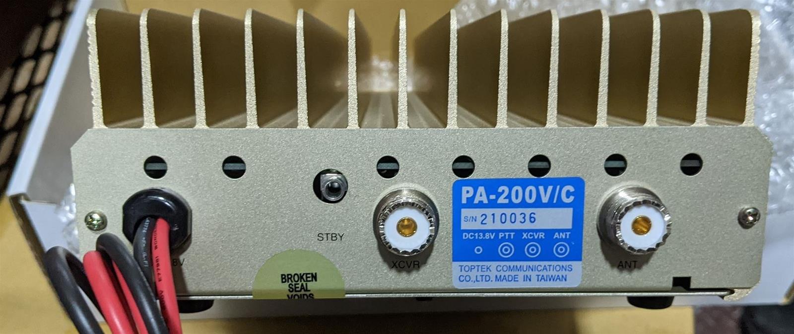 Toptek Communications PA-200V-C Toptek Communications PA-200V Series ...