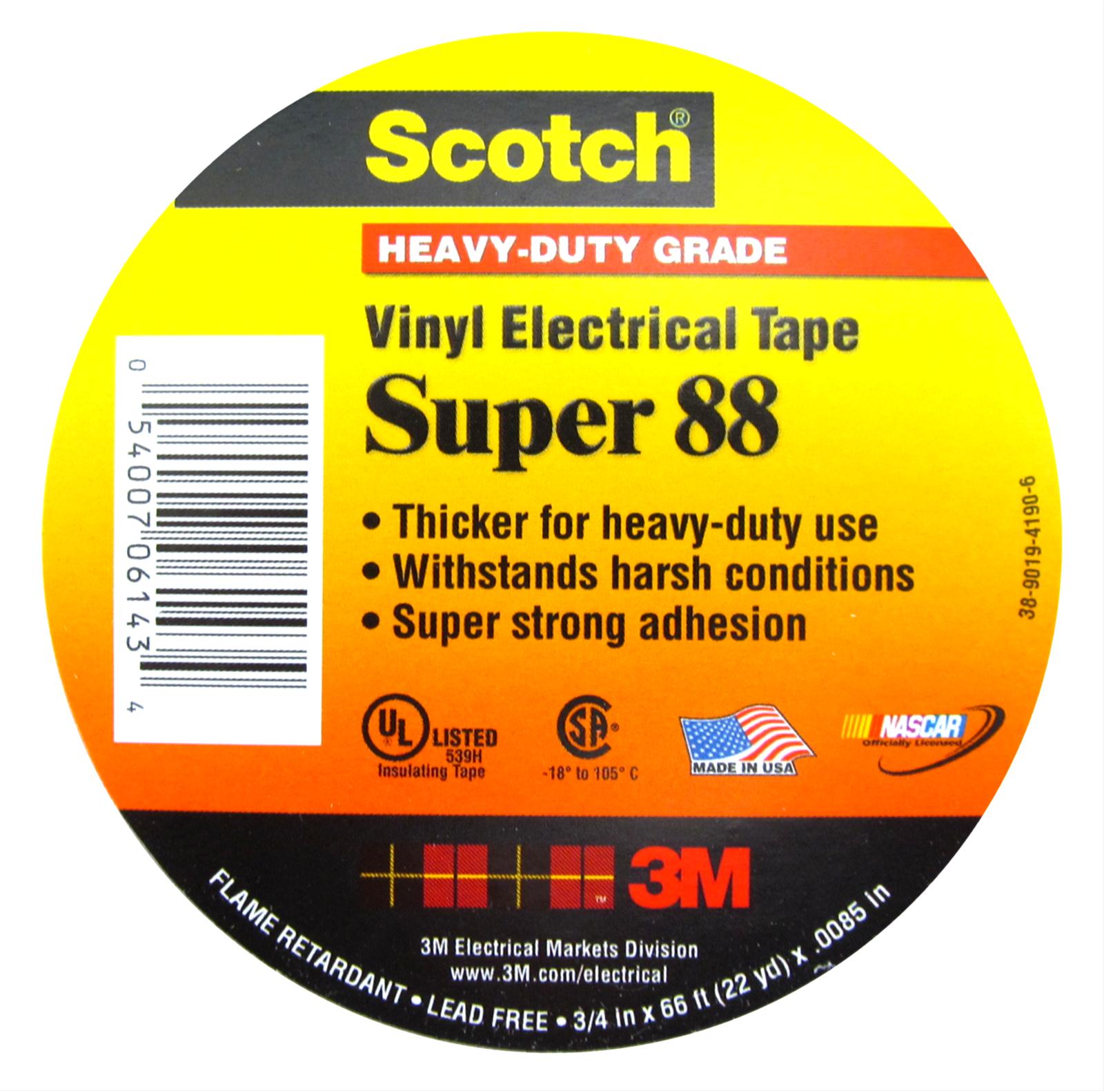 3M 7000006092 3M Products Scotch Super 88 Premium Vinyl Electrical Tape ...