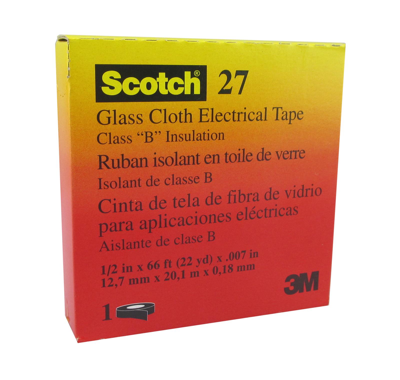 3M ZZZ-7100026249 3M Products Scotch 27 Glass Cloth Electrical Tape ...