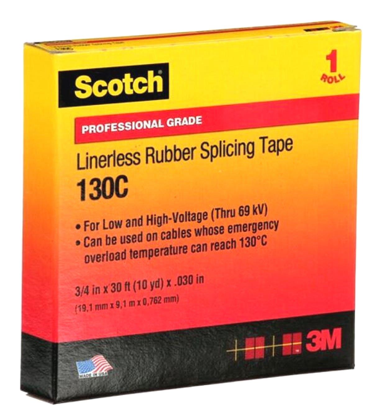 3M 7000006085 3M Products 130C Scotch Linerless Rubber Splicing Tape ...