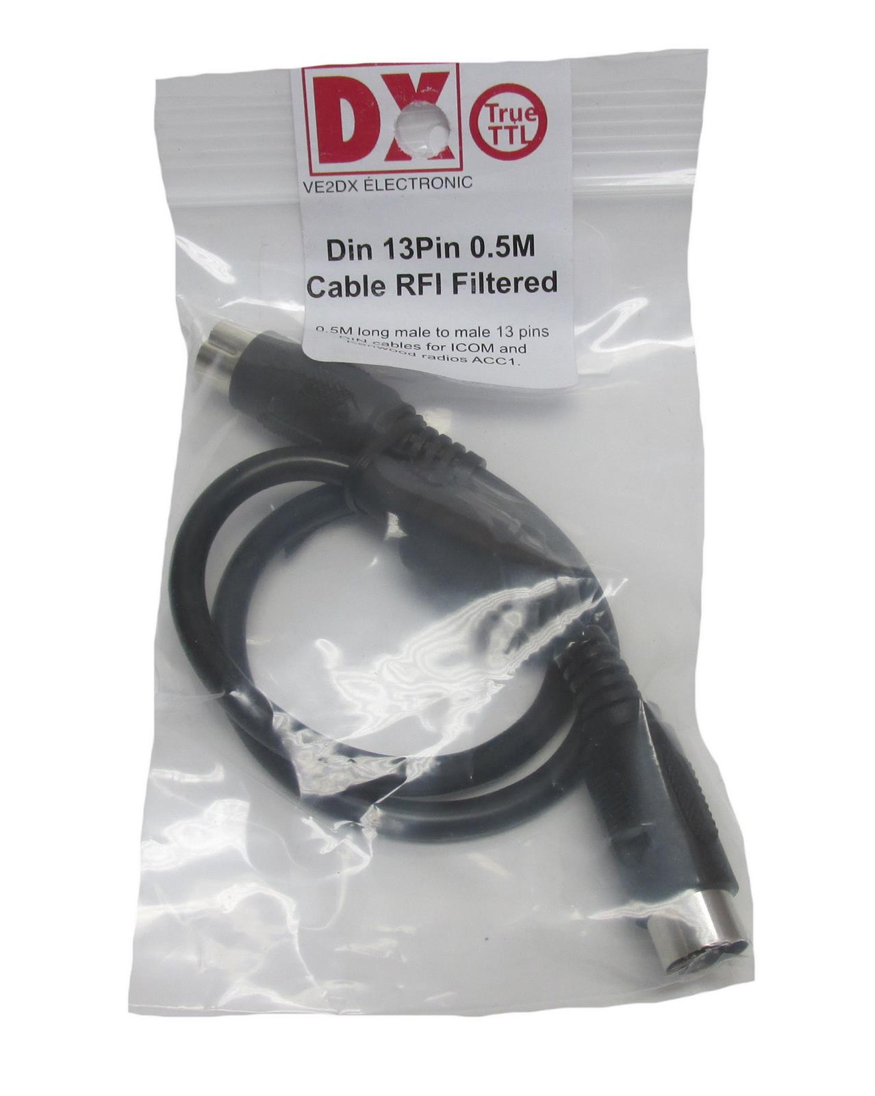 VE2DX Electronics 13PINDIN-M2M VE2DX Electronics Filtered DIN Cable ...