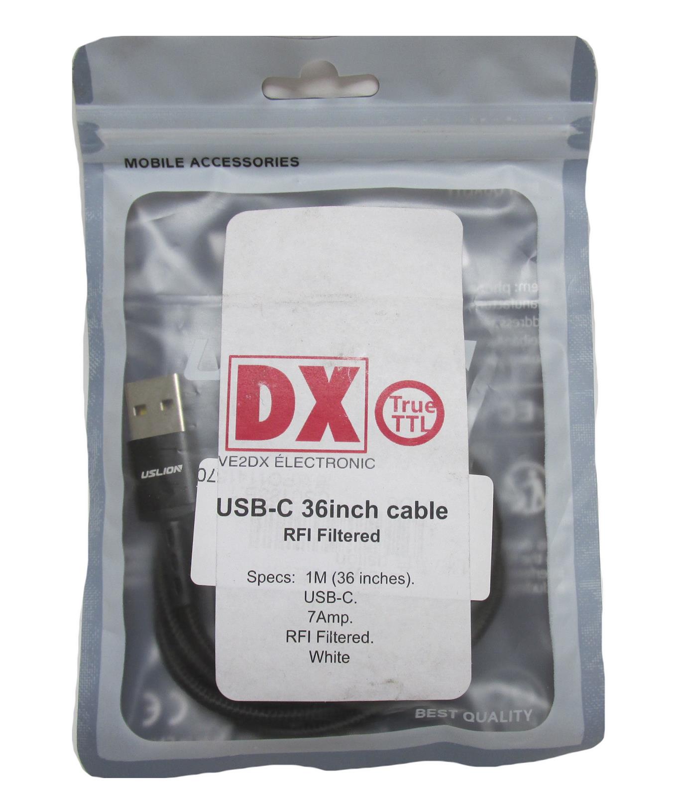 VE2DX Electronics USB-CRFI36IN VE2DX Electronics Filtered USB Cables ...