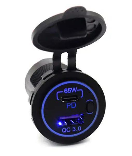 12 Volt Power PM-USB65W 12 Volt Power, Inc. Panel Mount USB Device ...