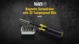 Klein Tools 32510 Klein Tools Magnetic Screwdrivers with 32-Piece ...